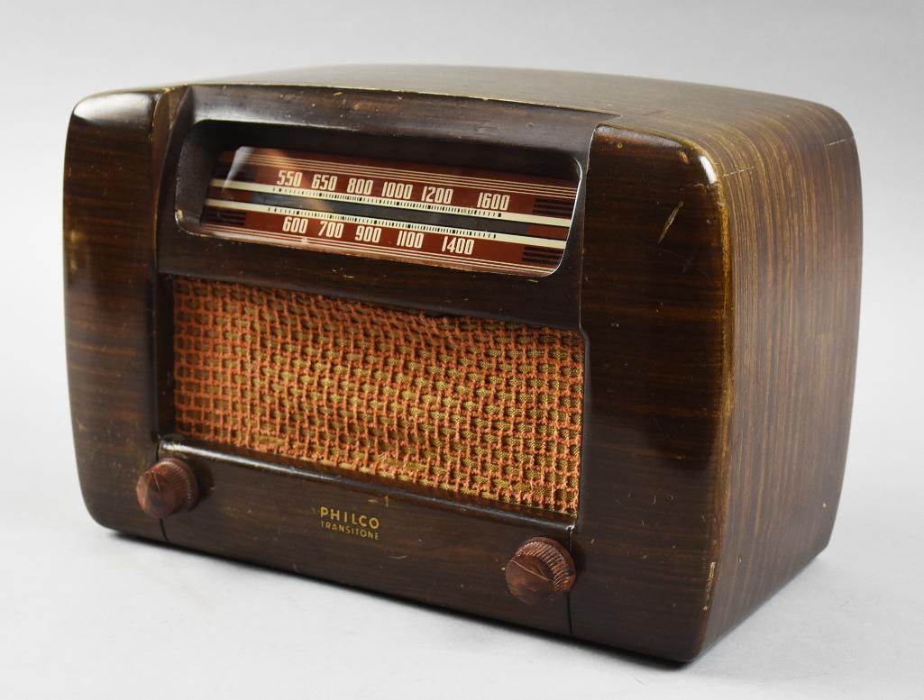 1942 Philco Tabletop Tube Radio, Model Pt 3, Works
