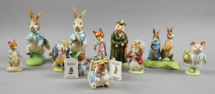 (6) Vintage Beatrix Potter Beswick Figurines