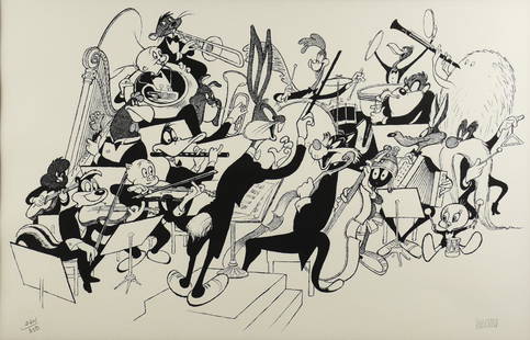 Al Hirschfeld Rhythm Dancer Signed Lithograph