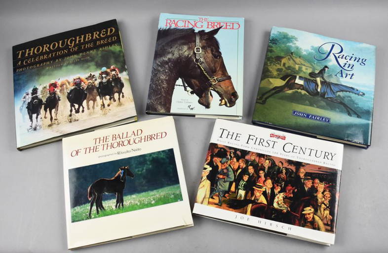Five Horse Racing Thoroughbred Books