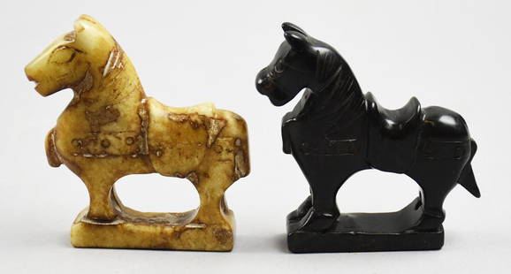 Antique Carved Stone Horse