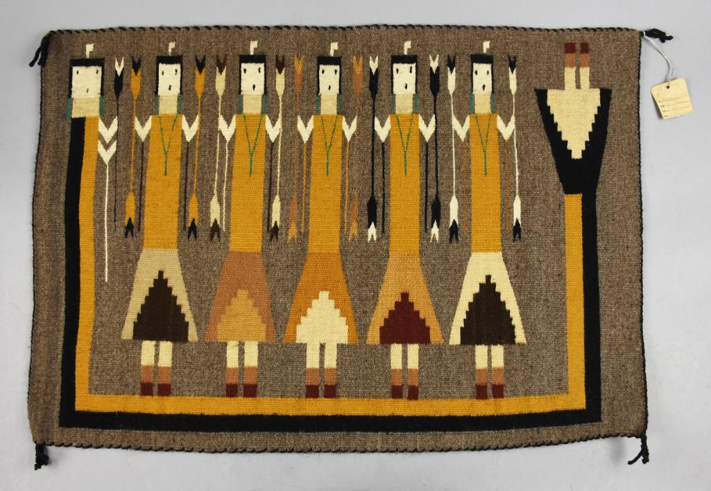 1990 Angie Carroll Yei Navajo Figural Textile - Mar 26, 2023 | GOLDEN ...