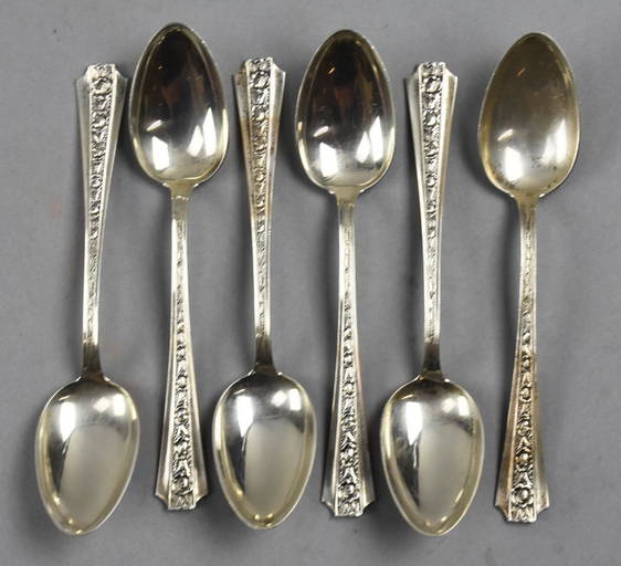 1948 Concord Silver Co Sterling Talisman Rose Spoons