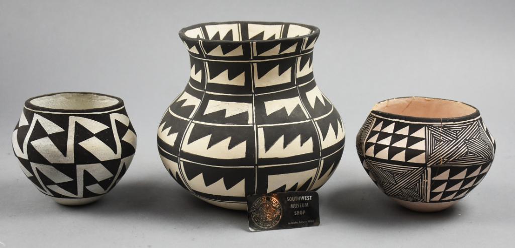 Lucy Lewis & Ethel Shields Acoma Polychrome Pottery