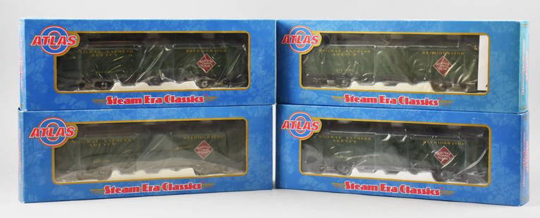 Atlas Steam Era Classics 70 Ton Covered Hoppers Orig Boxes