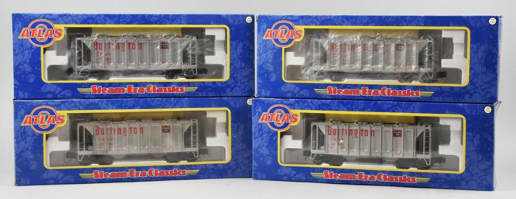 Atlas Steam Era Classics 70 Ton Covered Hoppers Orig Boxes