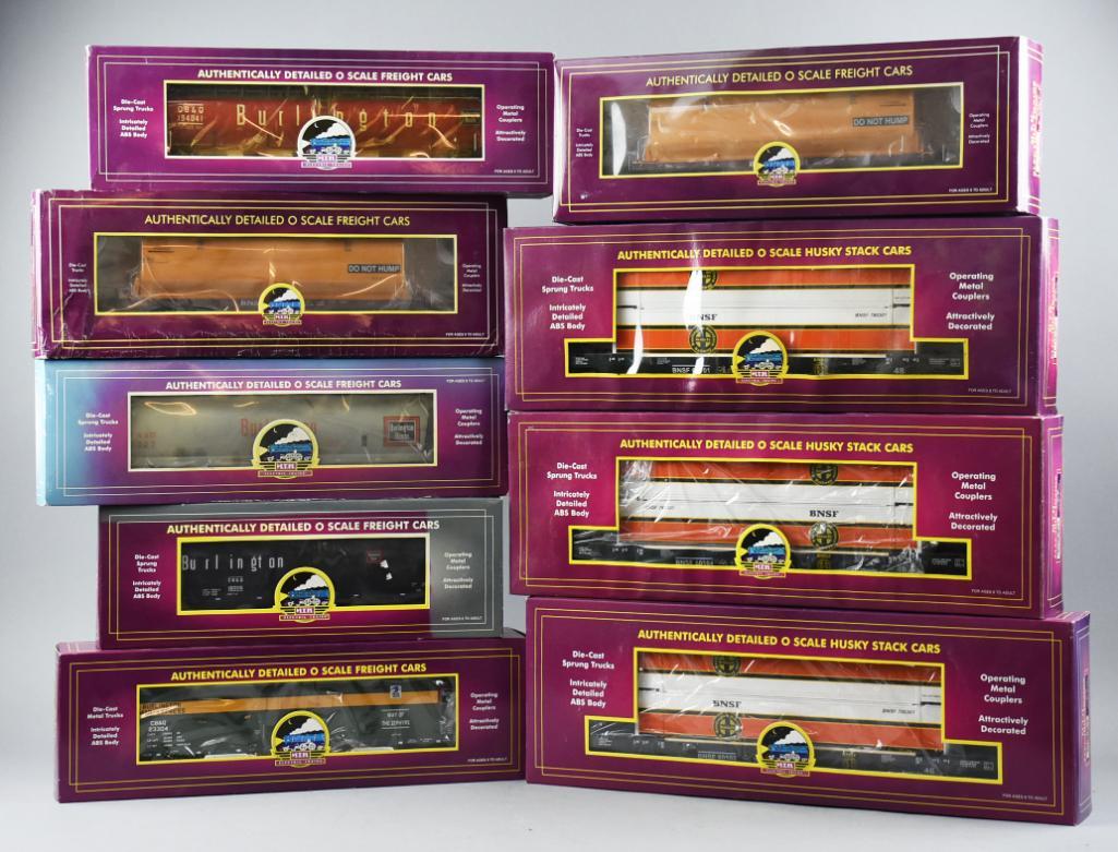 (9) Mth O Gauge Boxcars Hoppers And More Original Boxes Auction