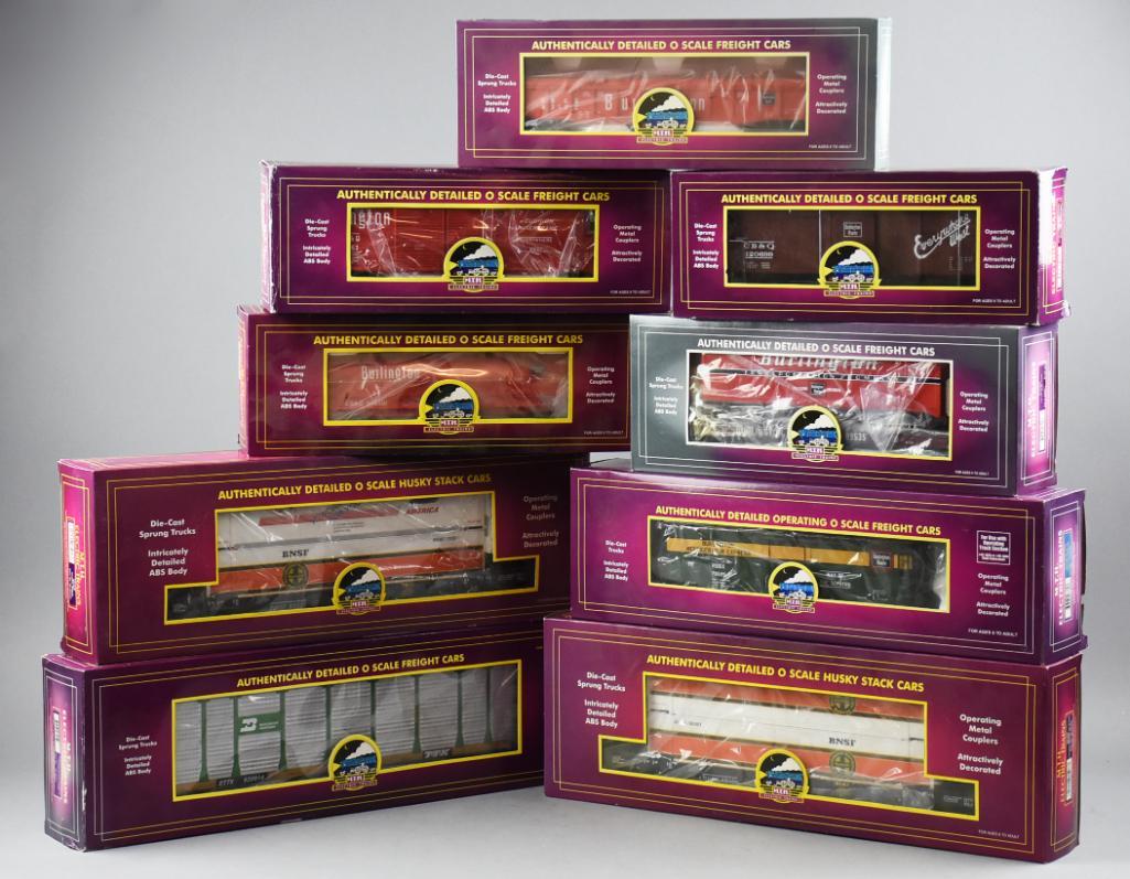 (9) Mth O Gauge Boxcars Flat Cars And More Original Boxes Auction