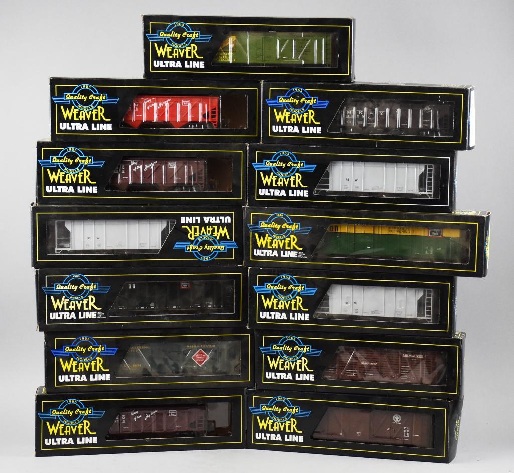 (13) Weaver Quality Craft Hoppers Reefers & More Orig Boxes