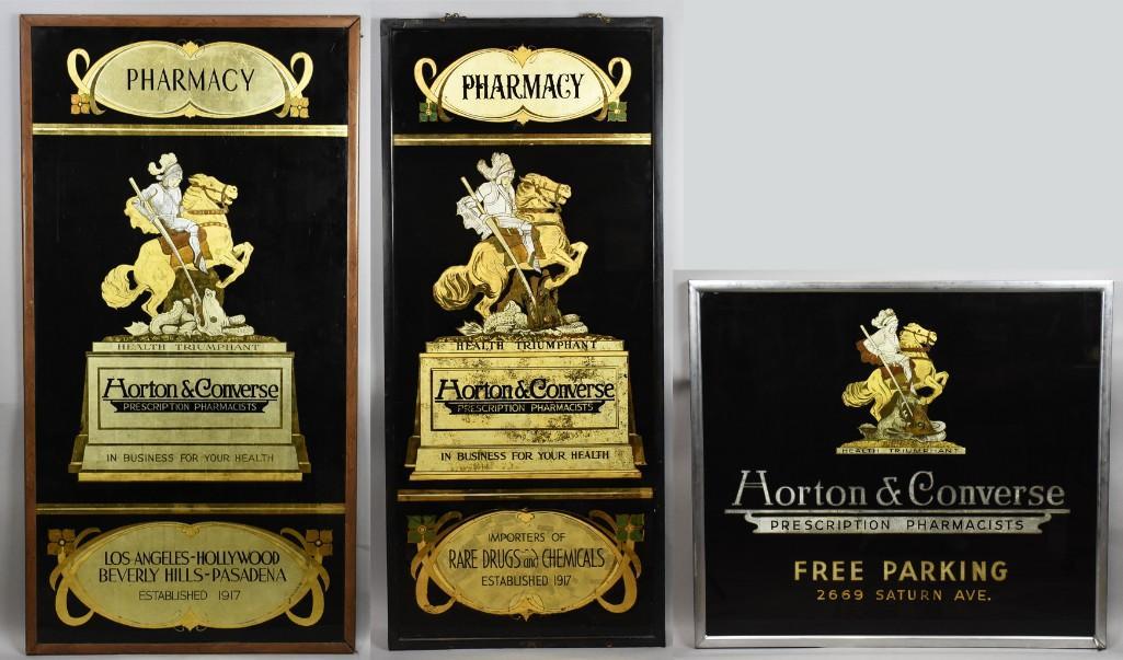 Buy Reverse Glass Pharmacy Signs 1920 Los Angeles C1930 & C1920 Horton ...