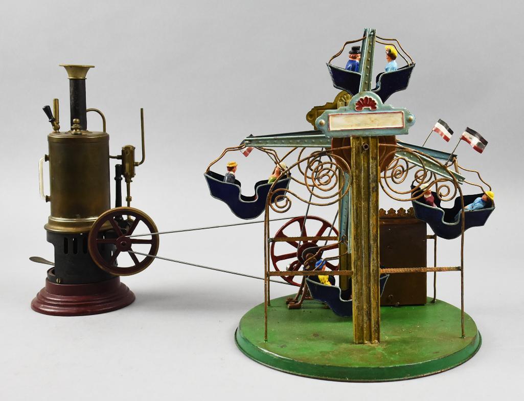 Rare 1896 Bing Steam Engine Powered Ferris Wheel
