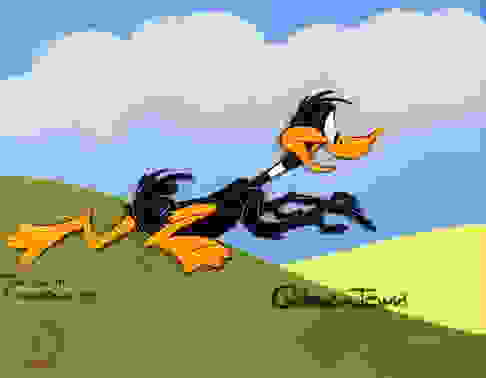 Chuck Jones Signature+daffy Running Cel Lt Ed 144/200 Auction