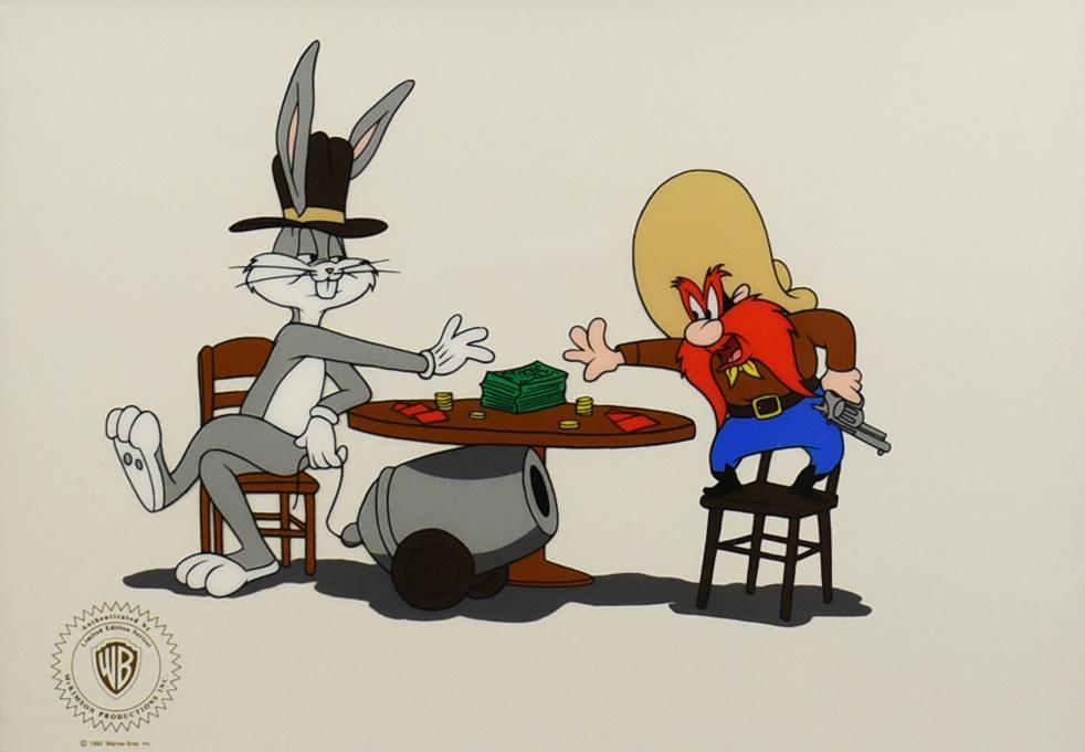 Robert Mckimson Lt Ed Sericel Loaded Hands Bugs Bunny Auction