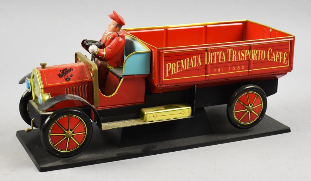 Premiata Ditta Transporto Caffe Tin Litho Delivery Truck Auction