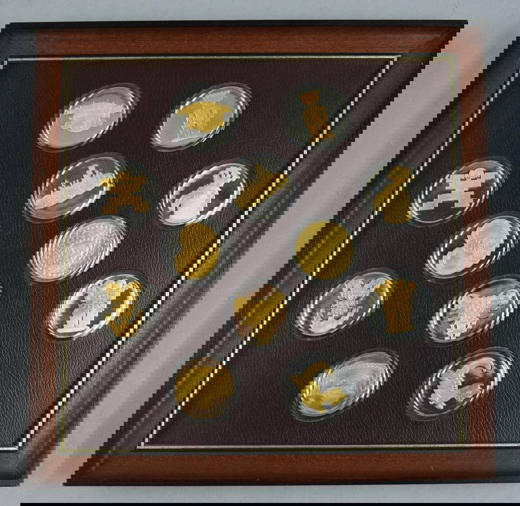 1978 Franklin Mint Museum Of Gold-gold/sterling Silver Bullion Auction