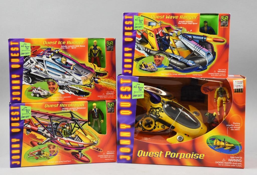 (4) Jonny Quest Vehicles W/ Action Figures-orig Boxes - Nos Auction