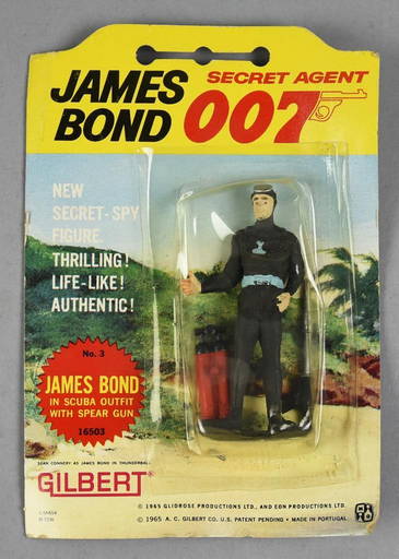 1965 Gilbert James Bond 007, Scuba Gear, Carded Nos