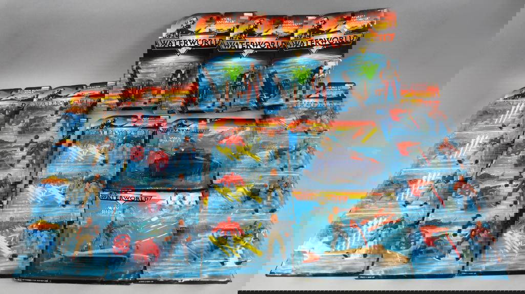 (20) 1995 Kenner Waterworld Action Figures, Carded - Nos Auction