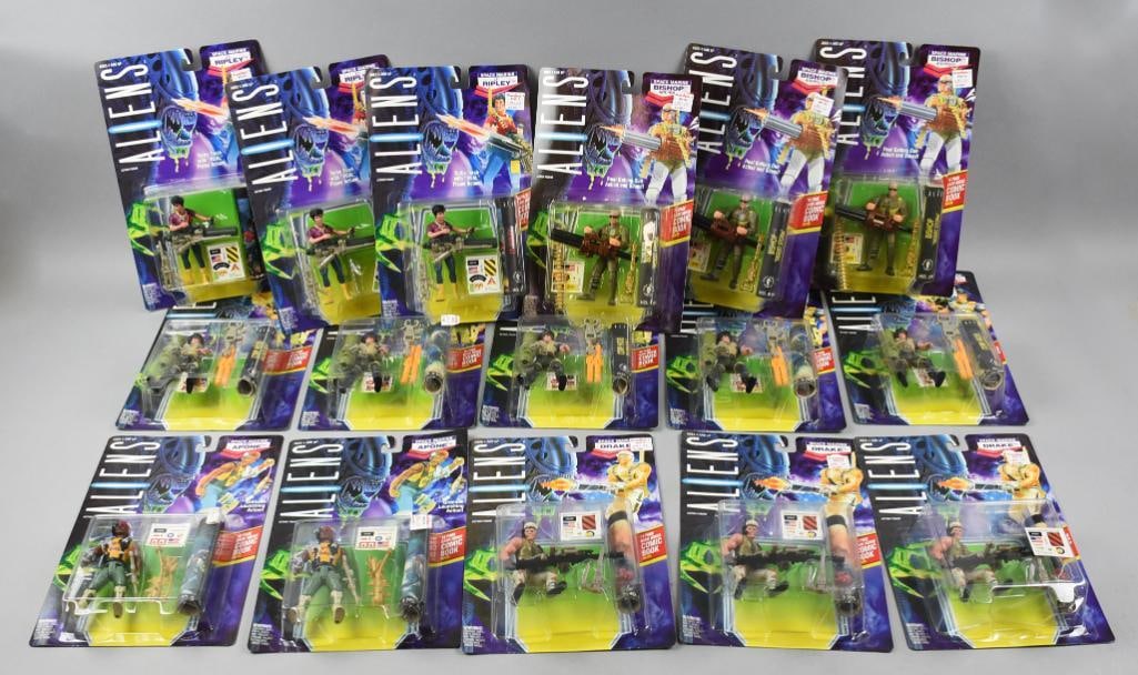 (16) Kenner Aliens Action Figures, Carded, New Old Stock