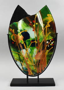 Four Contemporary Art Glass Objects Auction