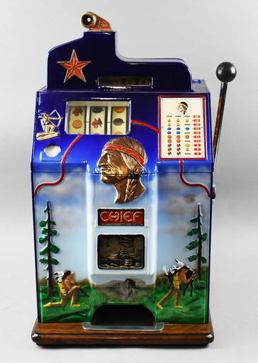 Works 1935 Jennings One Star Chief 5c Slot Machine