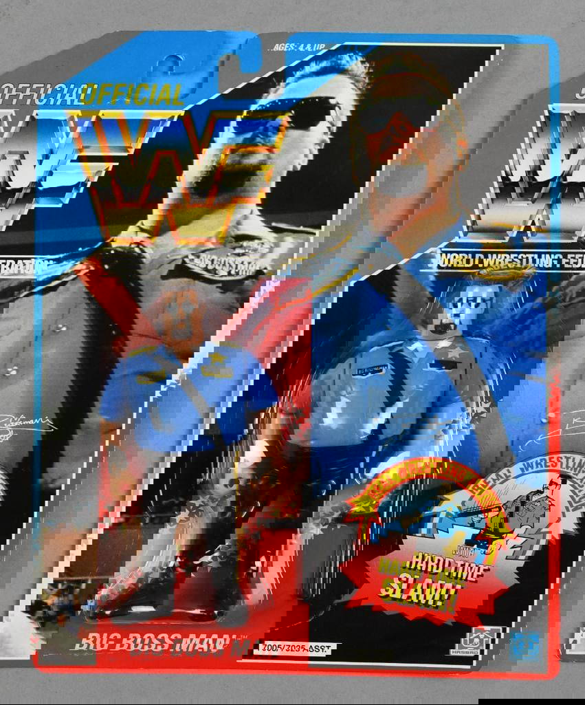 Wwf Big Boss Man W/ Hard Time Slam - Carded - Nos Auction