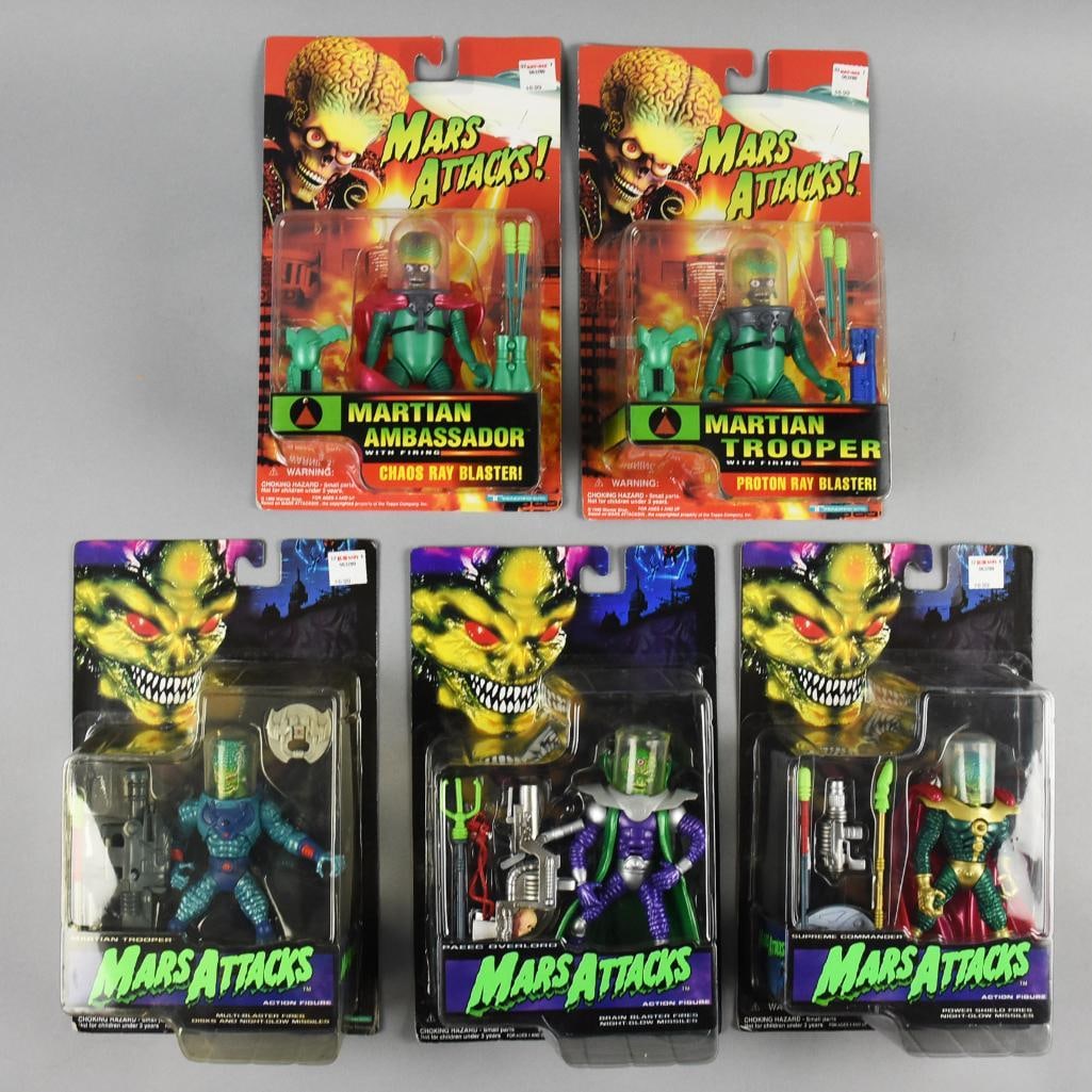 Topps/trendmasters Mars Attacks Martian Troopers-nos Auction