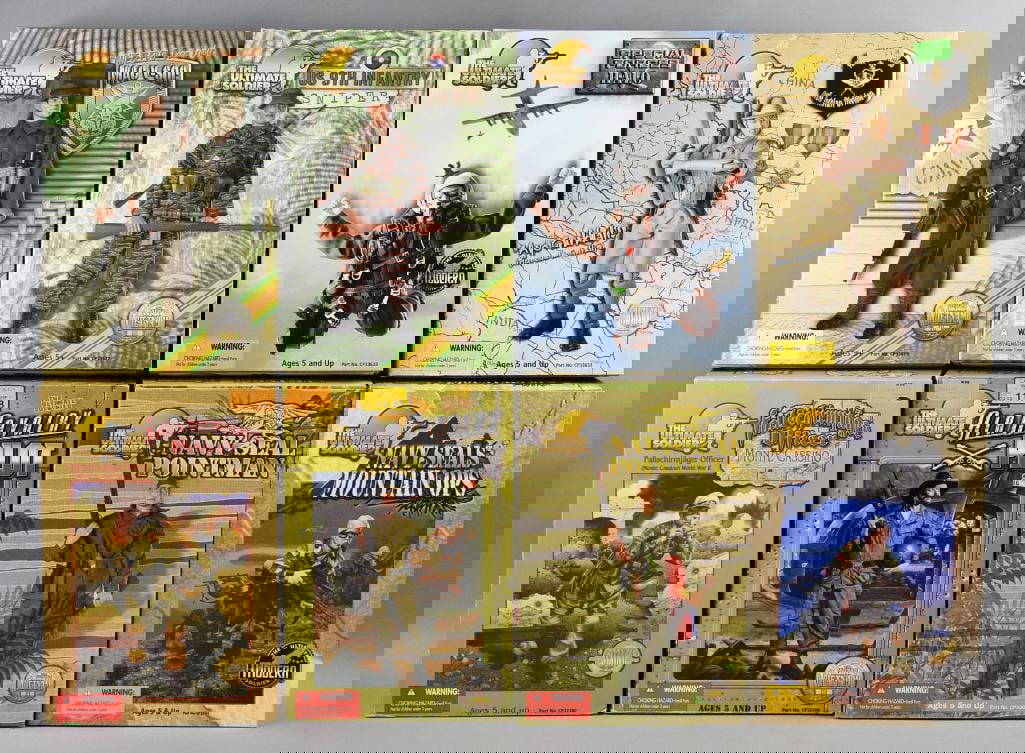 (8) Ultimate Soldier Action Figures, Mint In Box, Nos Auction