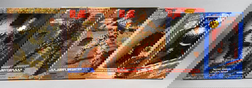 (5) 1992, 1996, 1999 & 2000 Gi Joe Classic & More - Nos Auction