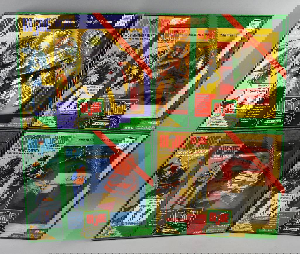 2004 Gi Joe 40th Anniversary Action Soldiers-mib-nos Auction