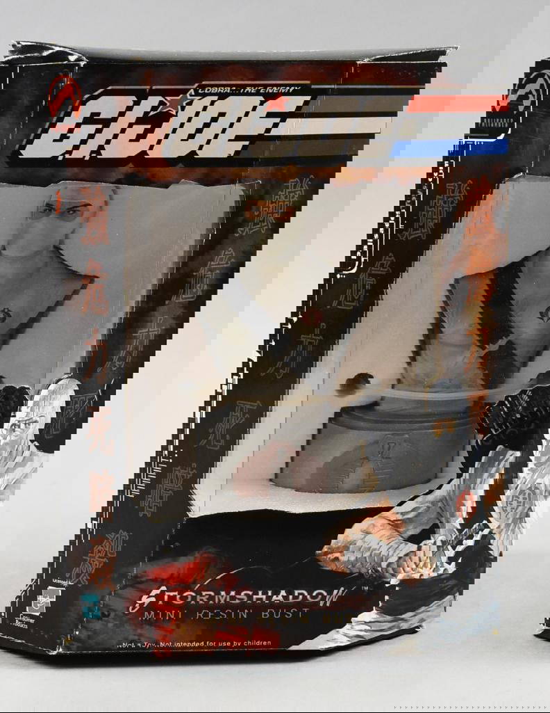 2002 Hasbro Gi Joe Mini Resin Bust, Mint In Package-nos Auction