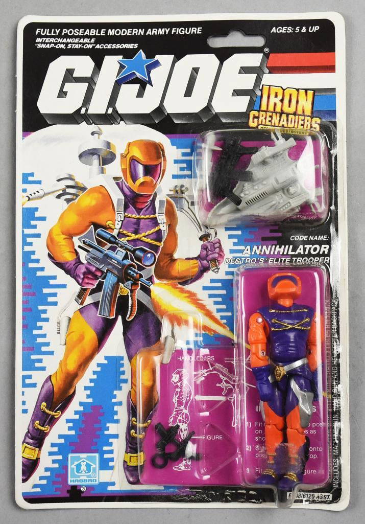 1988 Hasbro Gi Joe Iron Grenadiers, Annihilator-mint-nos Auction