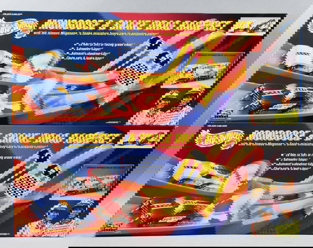 Pr. Hot Wheels Mongoose & Snake Drag Race Set-mib-nos Auction