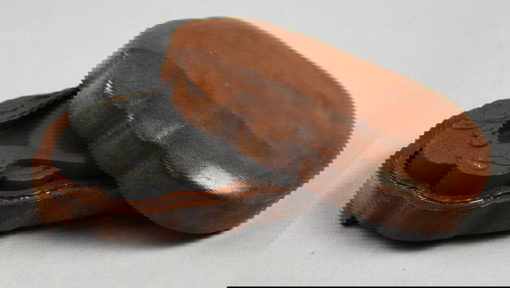 Vintage Asian Inkstone In Custom Wood Box Auction