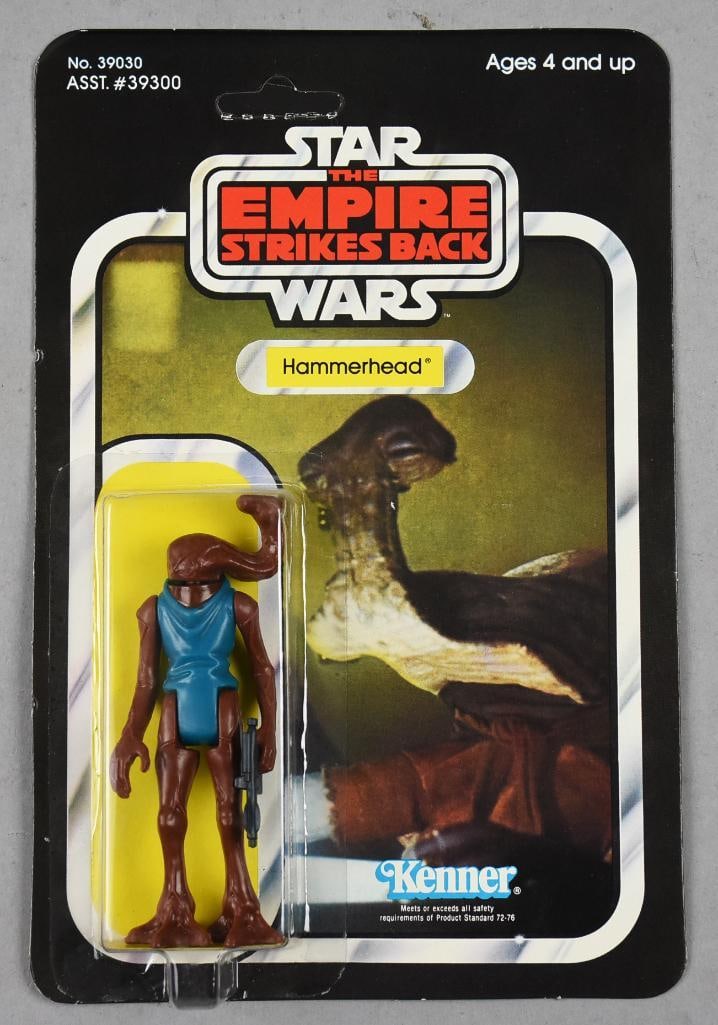 1980 Star Wars Hammerhead 41 Back Esb-unpunched-moc Auction