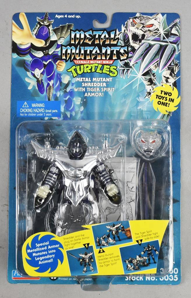 1995 Playmates Tmnt Metal Mutant Shredder-moc-nos Auction