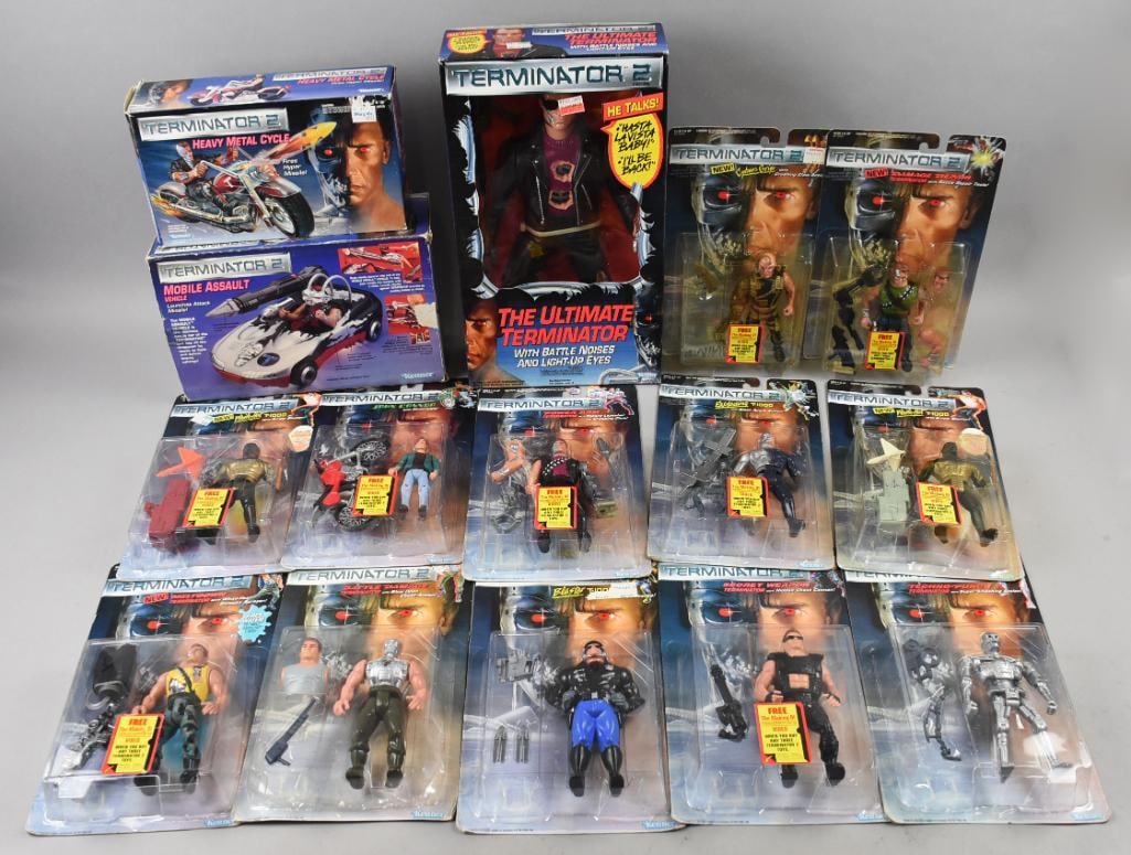 (15) 1991-92 Kenner Terminator 2 Action Figs/vehicles-nos Auction