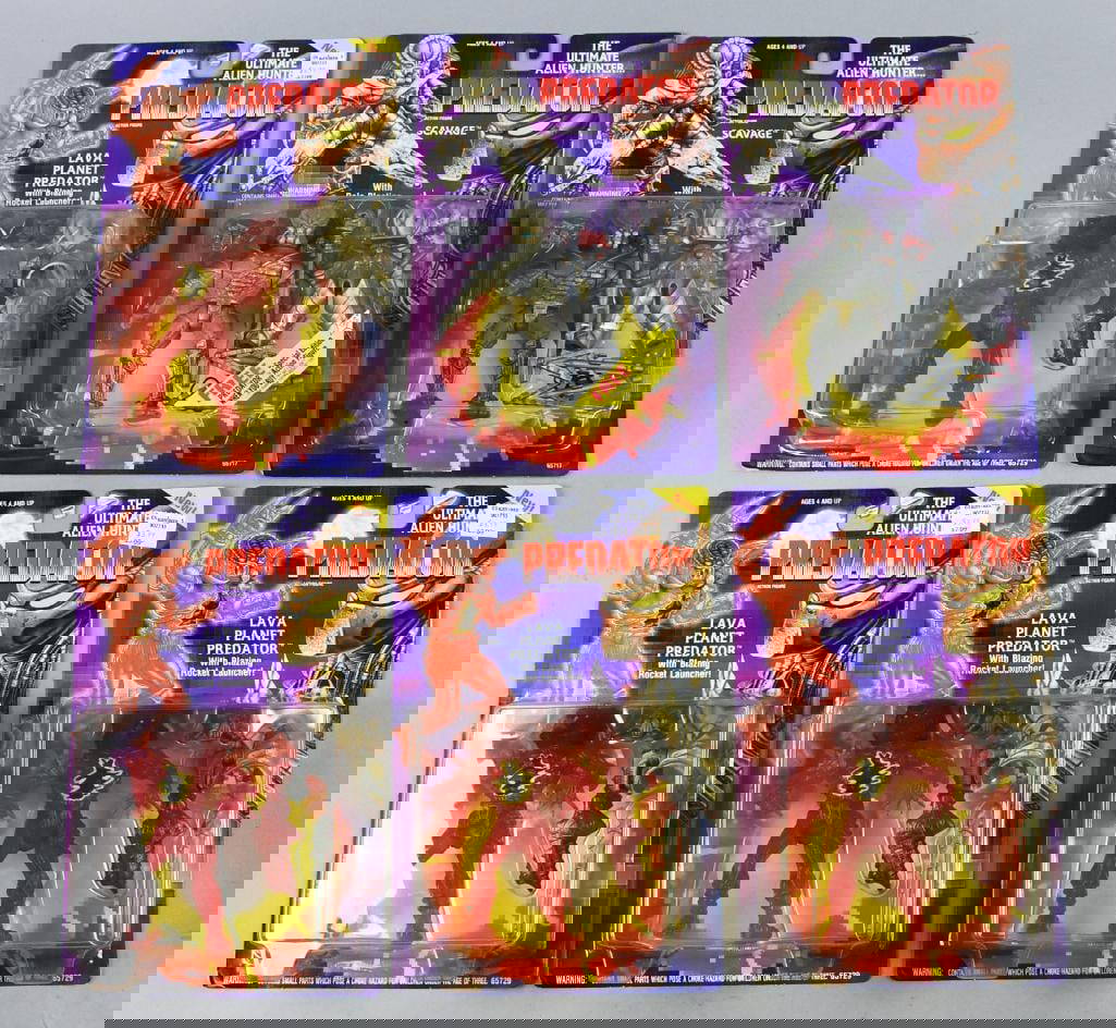 (6) 1993-94 Kenner Predator Action Figures - Moc - Nos Auction