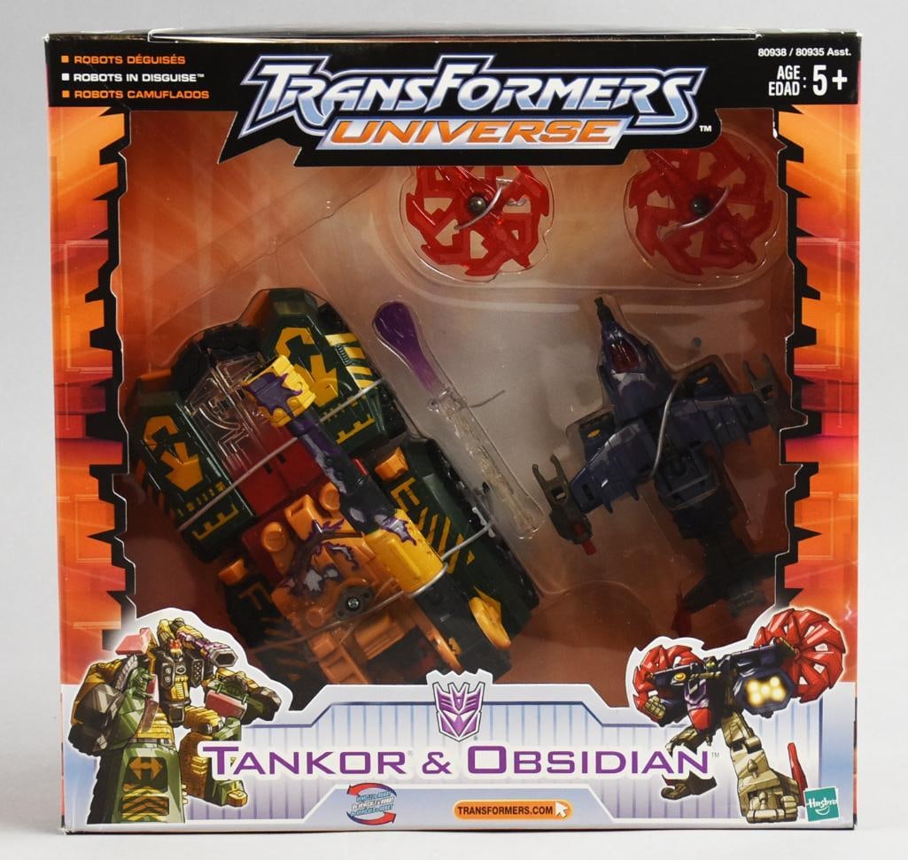 2003 Hasbro Transformers Tankor & Obsidian-mib-nos Auction