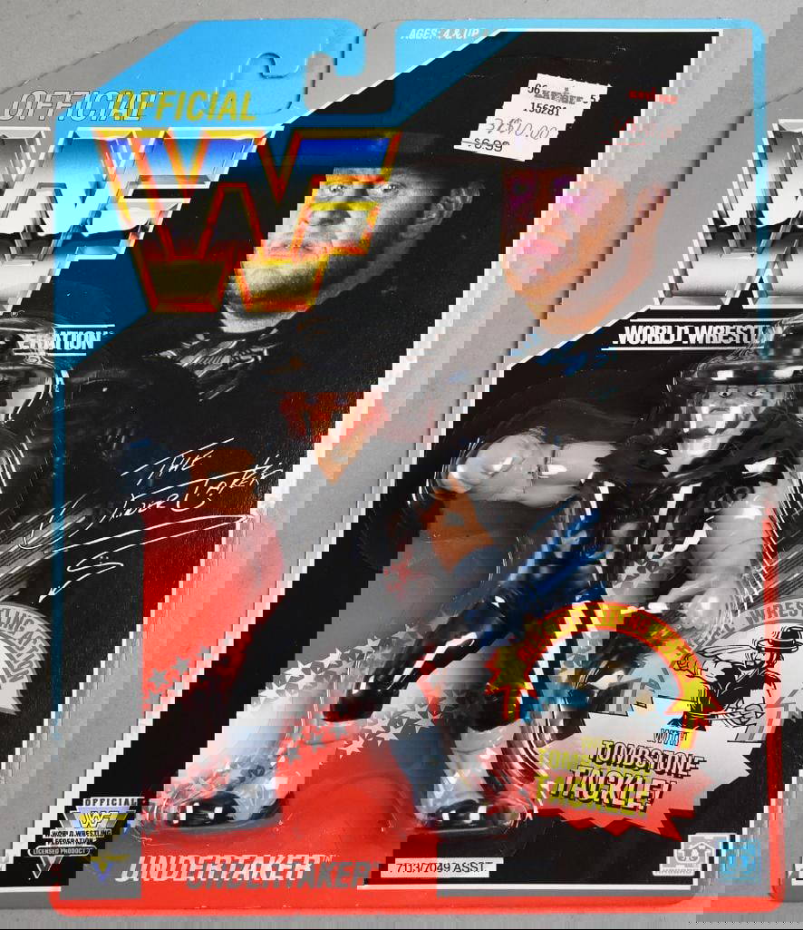 1992 Wwf Undertaker W/ Tombstone Tackle - Moc - Nos Auction