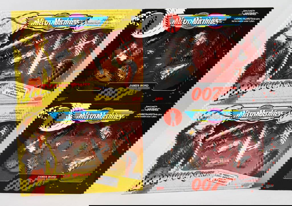 (4) 1995 Galoob 007/indiana Jones Micro Machines Action Sets Auction