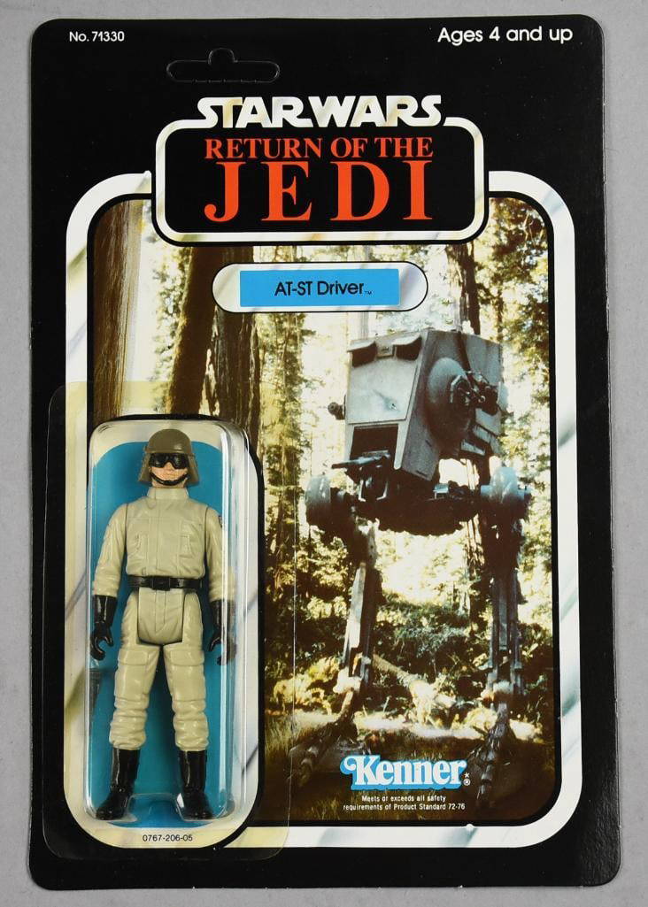 1983 Star Wars At-st Driver Rotj-77 Back-unpunched-moc Auction