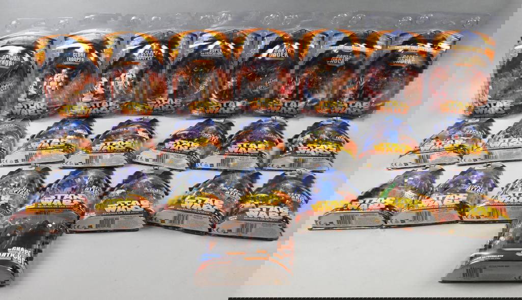 (22) 2005 Hasbro Star Wars Revenge/sith Action Figs-mip-nos Auction