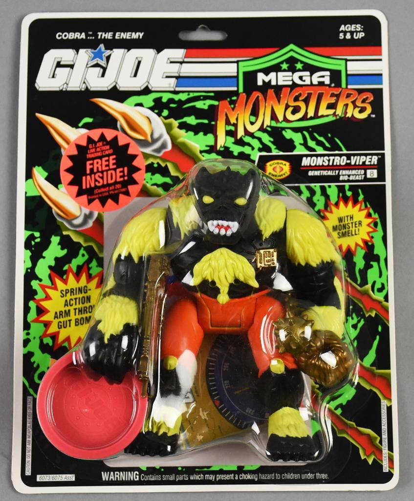1992 Hasbro Gi Joe Mega Monsters-monstro Viper Moc - Nos Auction