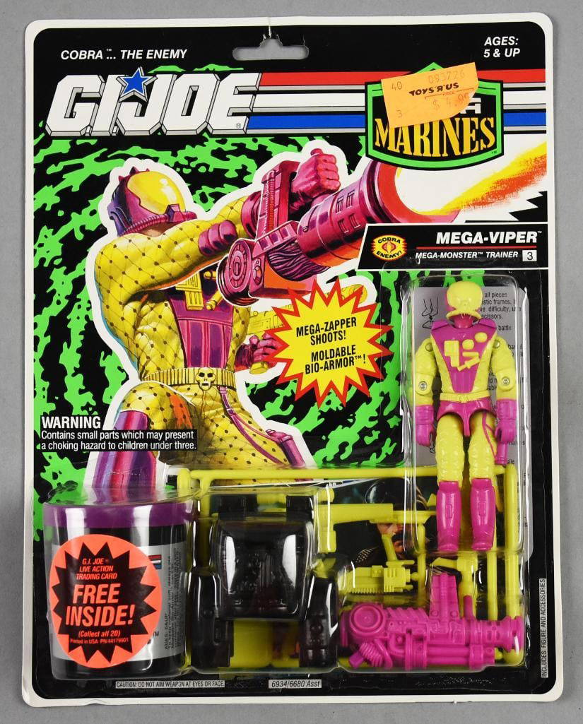 1992 Hasbro Gi Joe Mega Marines-mega Viper Action Fig-moc-nos Auction