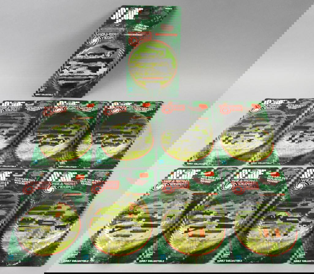 (9) 2001-02 Hasbro Gi Joe Weapon Tech Rifle Packs-moc-nos Auction