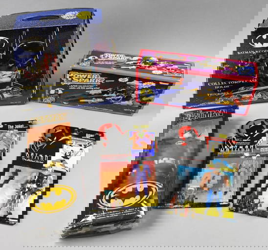 (5) 1989, 92, 95 Kenner, Ikb, Tara Batman Assortment Nos