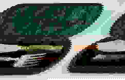 1868 James Beebe Sterling And Antler Fish Set-original Box Auction