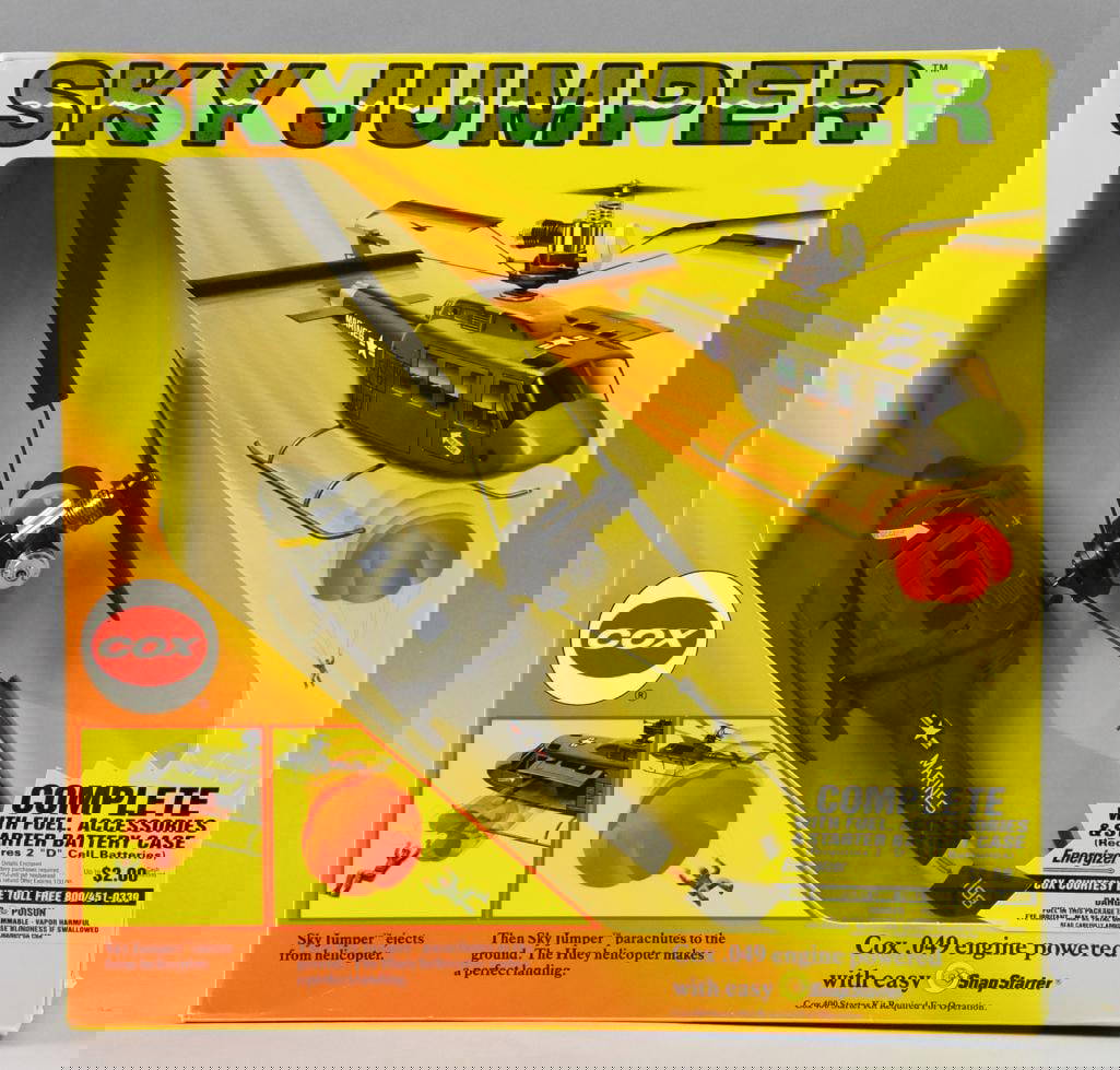 1989 Cox Hobbies Sky Jumper W/ .049 Engine-mib-nos Auction