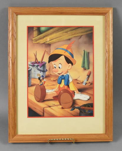 1993 Disney Pinocchio Exclusive Commemorative Lithograph
